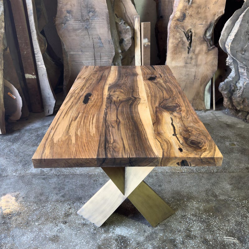 Natural Wood Table - Etsy