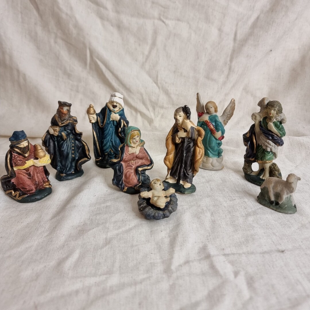 Vintage Ceramic Nativity Scene - Etsy