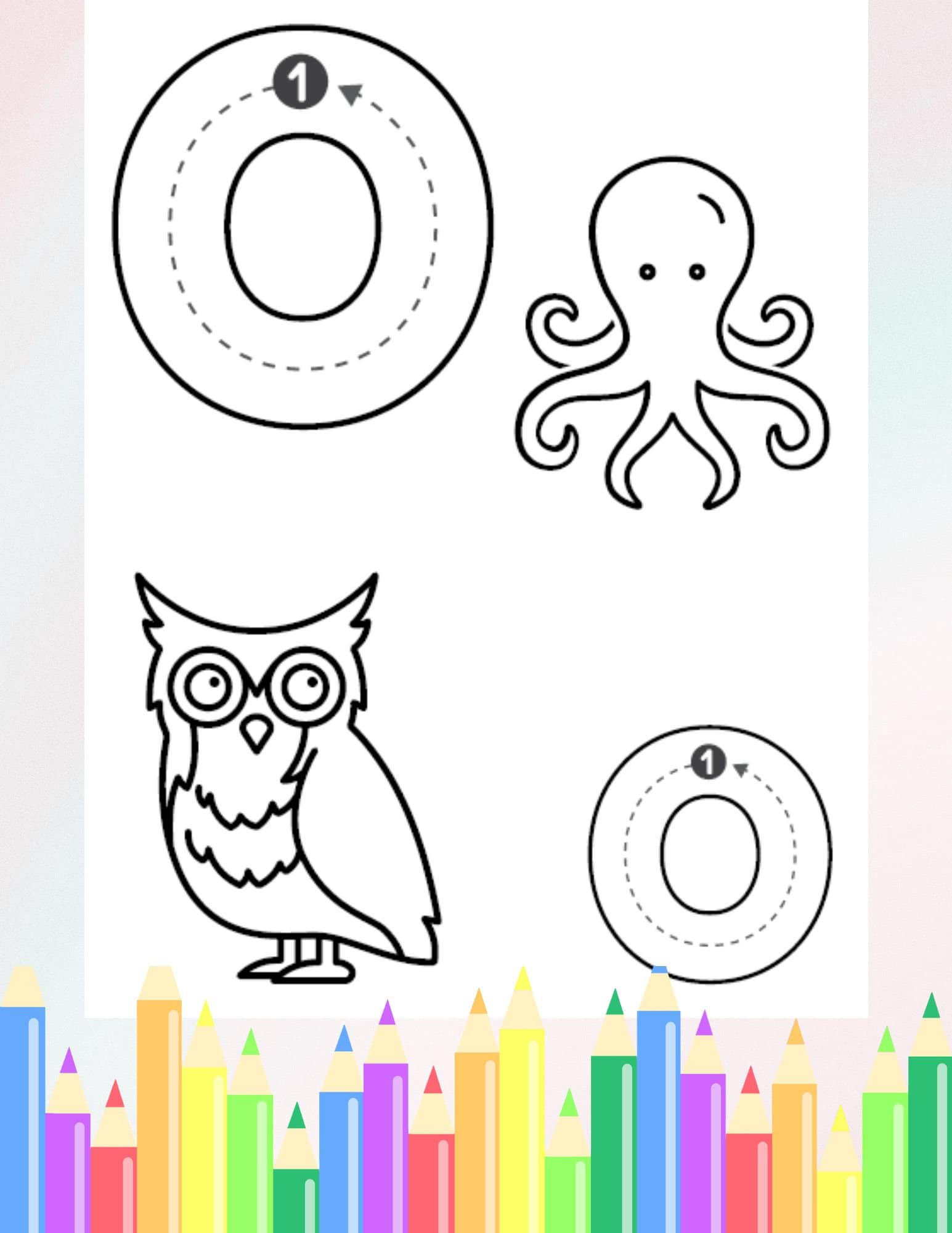 Printable Alphabet Coloring Pages for Kids, Learning Letters Sheets for ...