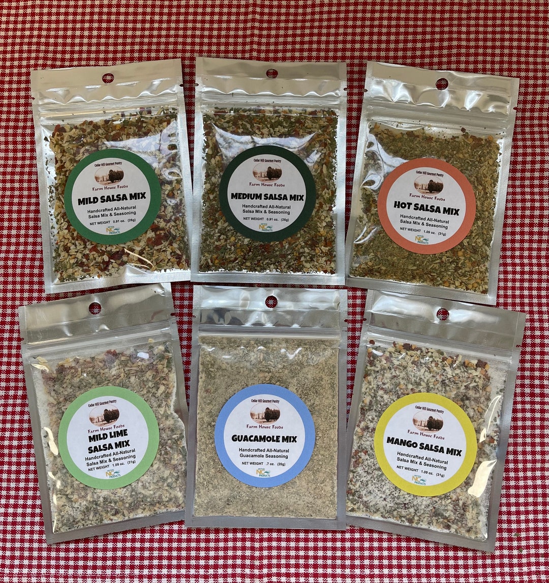 Salsa Mixes & Guacamole Mix, Handcrafted All-natural Seasonings. Farm ...