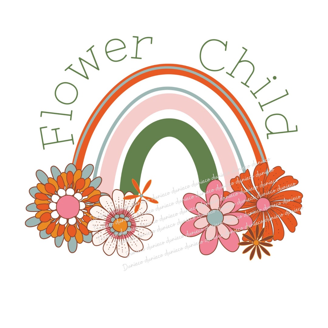 Flower Child PNG, Hippie Kids, Boho Kids, Retro Png, Toddler, Groovy ...