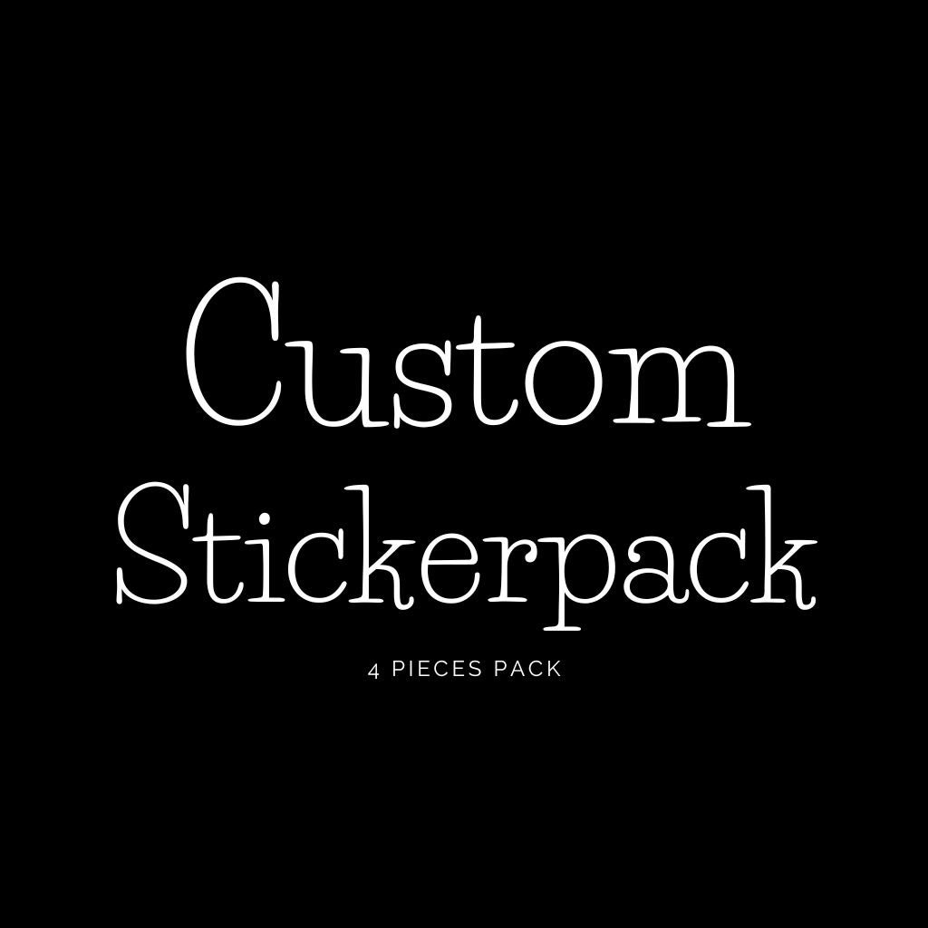 Custom 4pc Sticker Pack Etsy