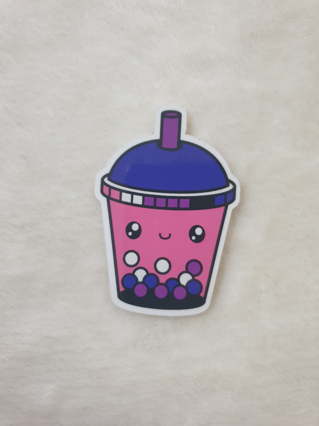 Milky Way Round Top Boba Tea Cup Sticker - Etsy