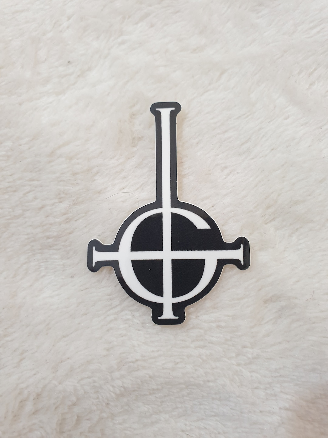 Ghost Band Cross Logo Sticker - Etsy
