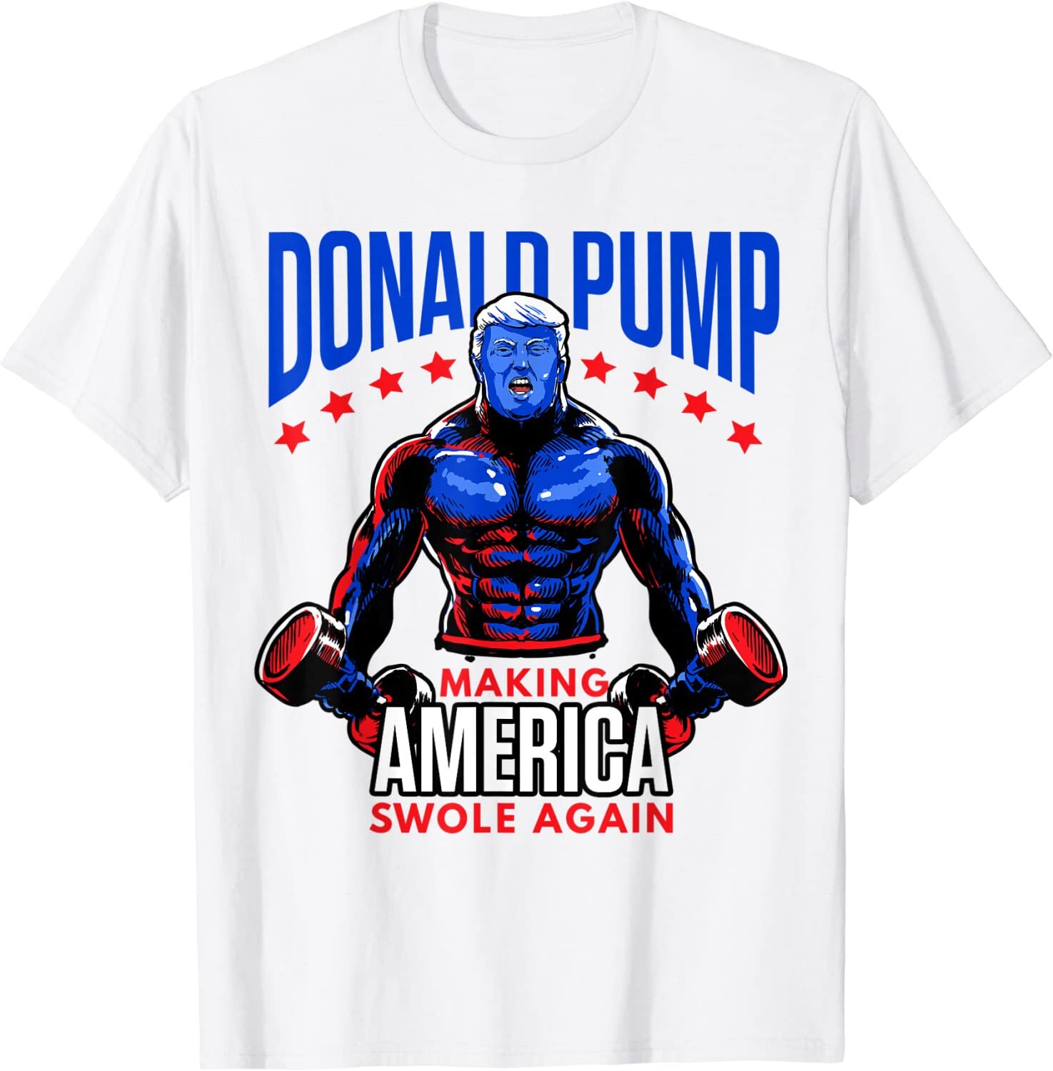 Donald Pump Swole America Trump Weight Lifting Gym Fitness - Etsy UK