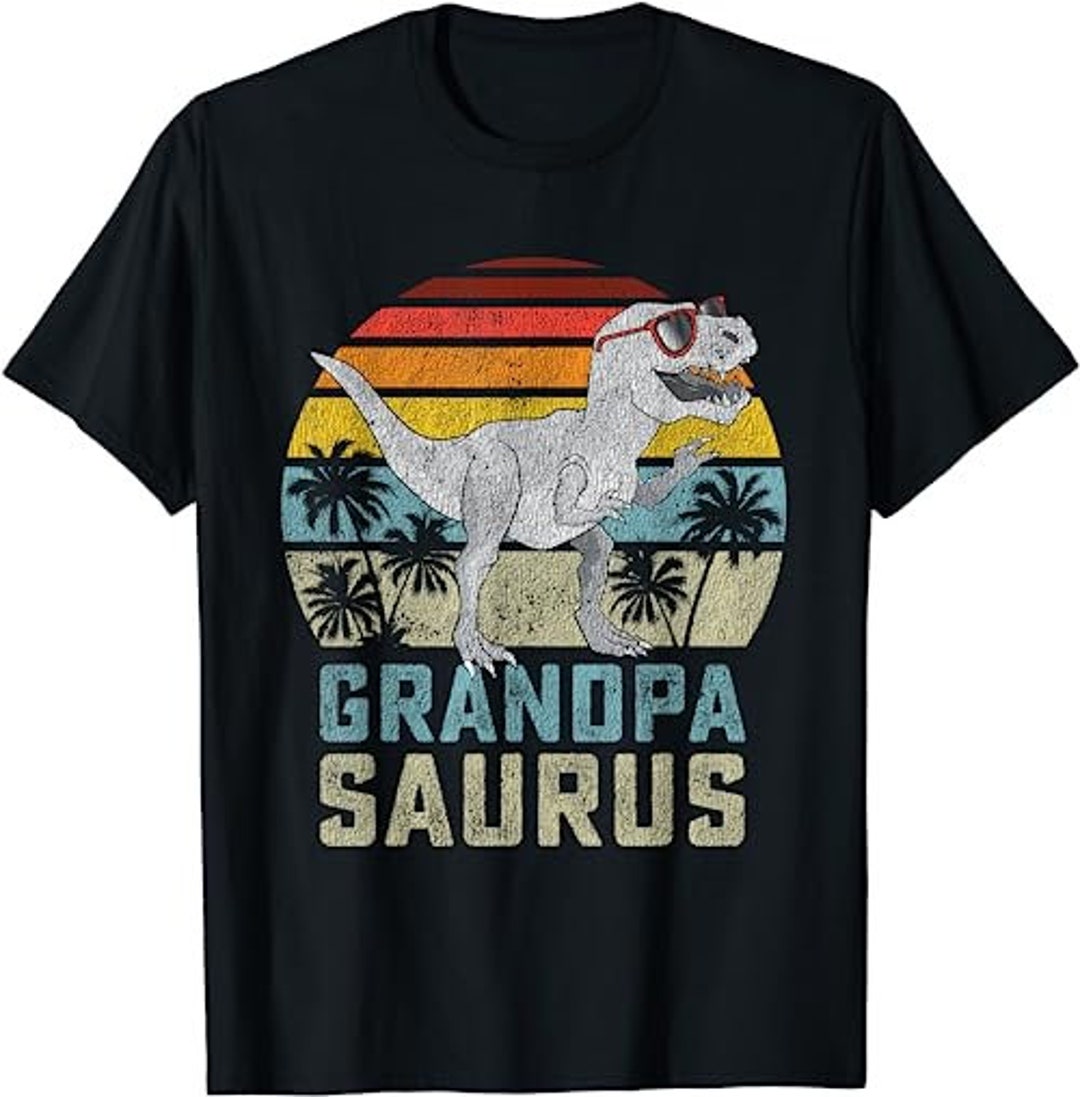 Grandpasaurus T Rex Dinosaur Grandpa Saurus Family Matching - Etsy