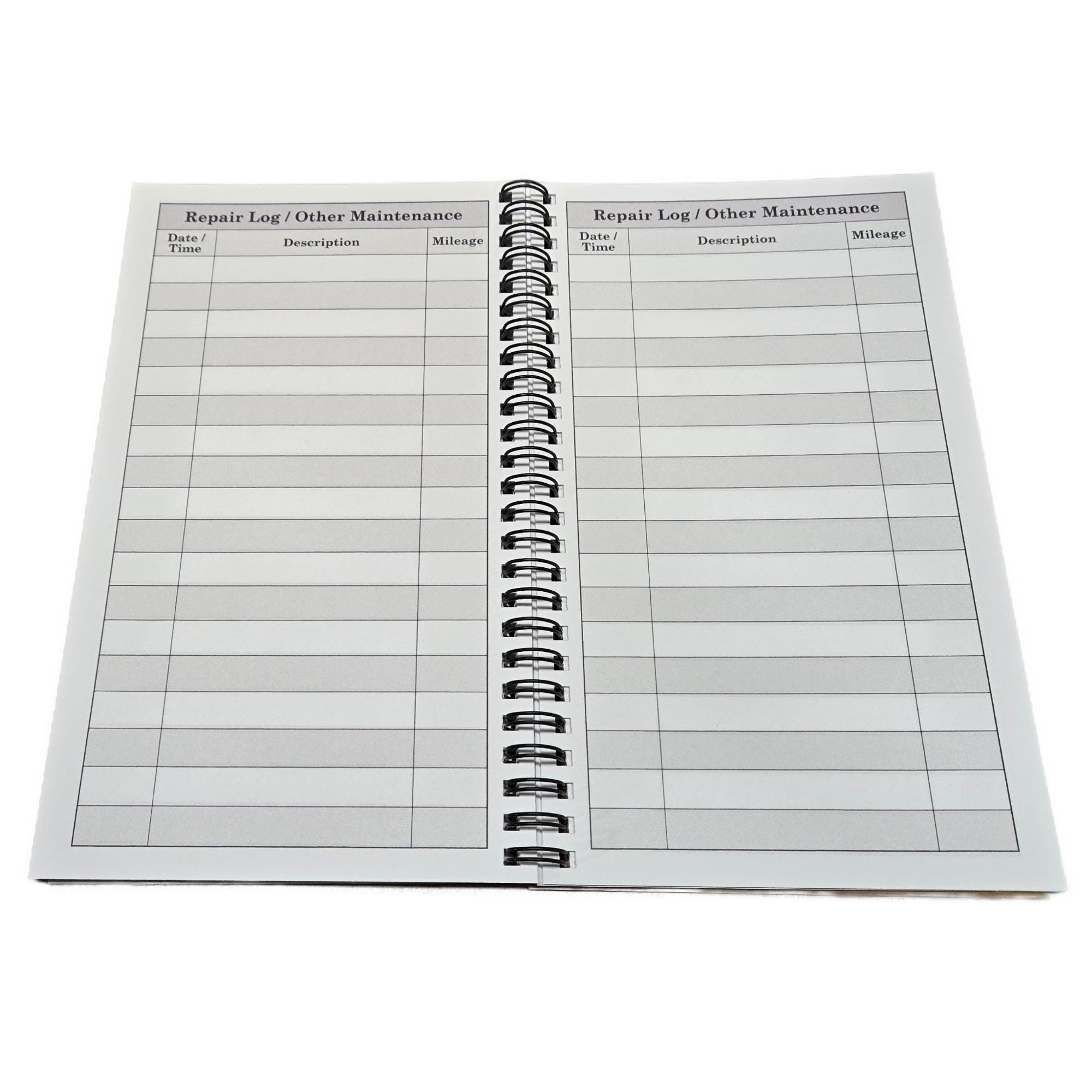 Vehicle Maintenance Log Book - Wire Bound 5" X 8.5" | Car Repair and ...