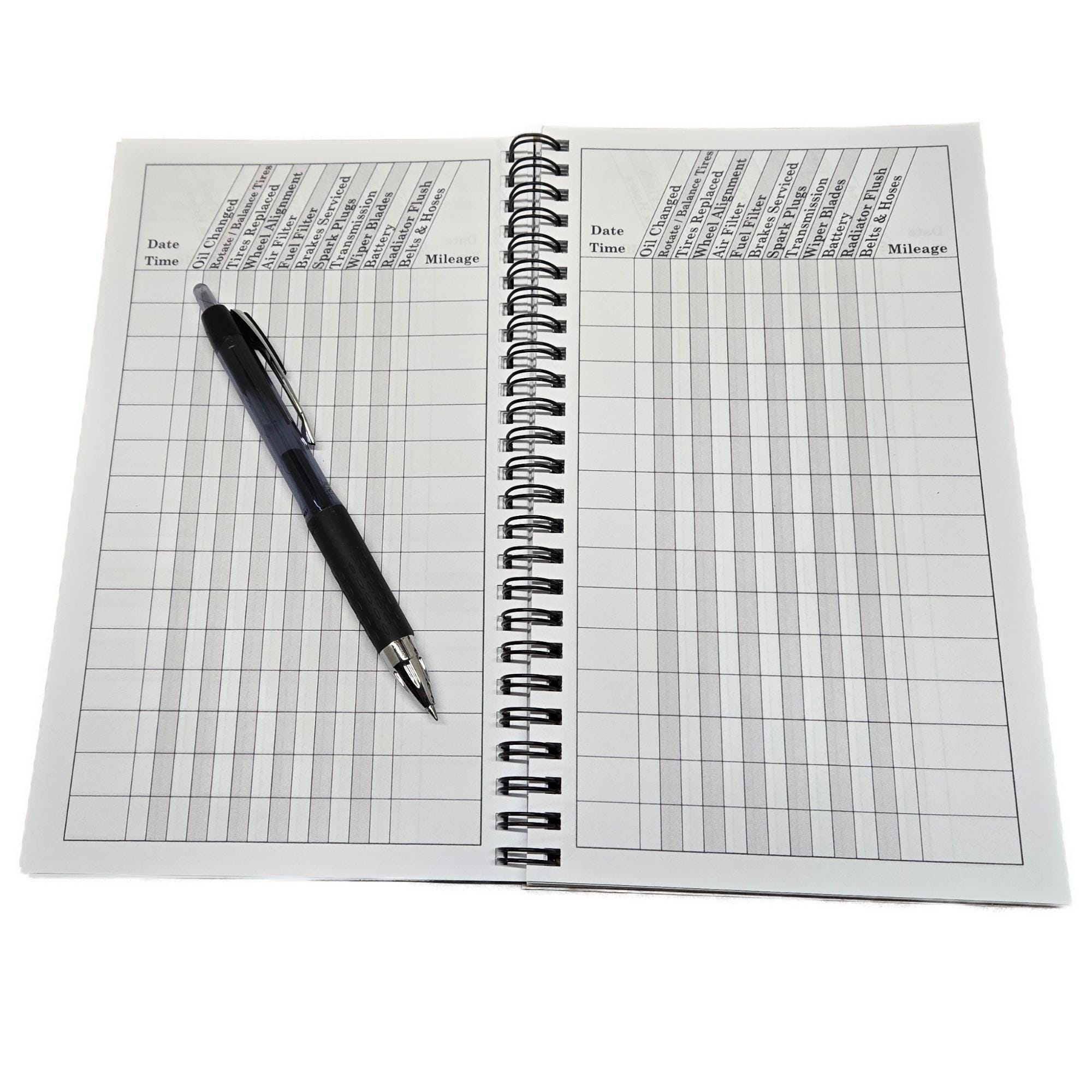 Vehicle Maintenance Log Book - Wire Bound 5" X 8.5" | Car Repair and ...