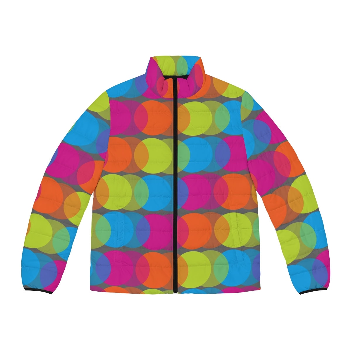 Men's Puffer Jacket AOP, All Over Print Puffer Jacket, Puffers ...