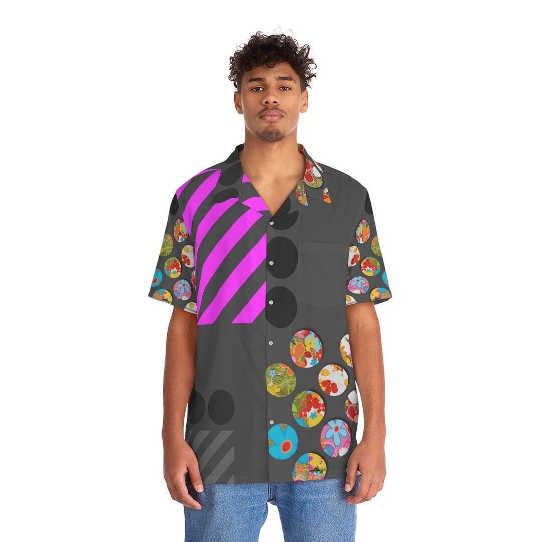 Men's Hawaiian Shirt (AOP), Rave Wear, EDM Wear, Music Festival ...