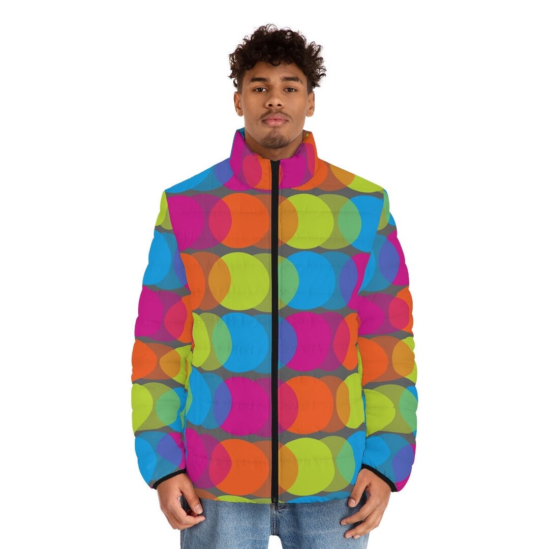 Men's Puffer Jacket AOP, All Over Print Puffer Jacket, Puffers ...