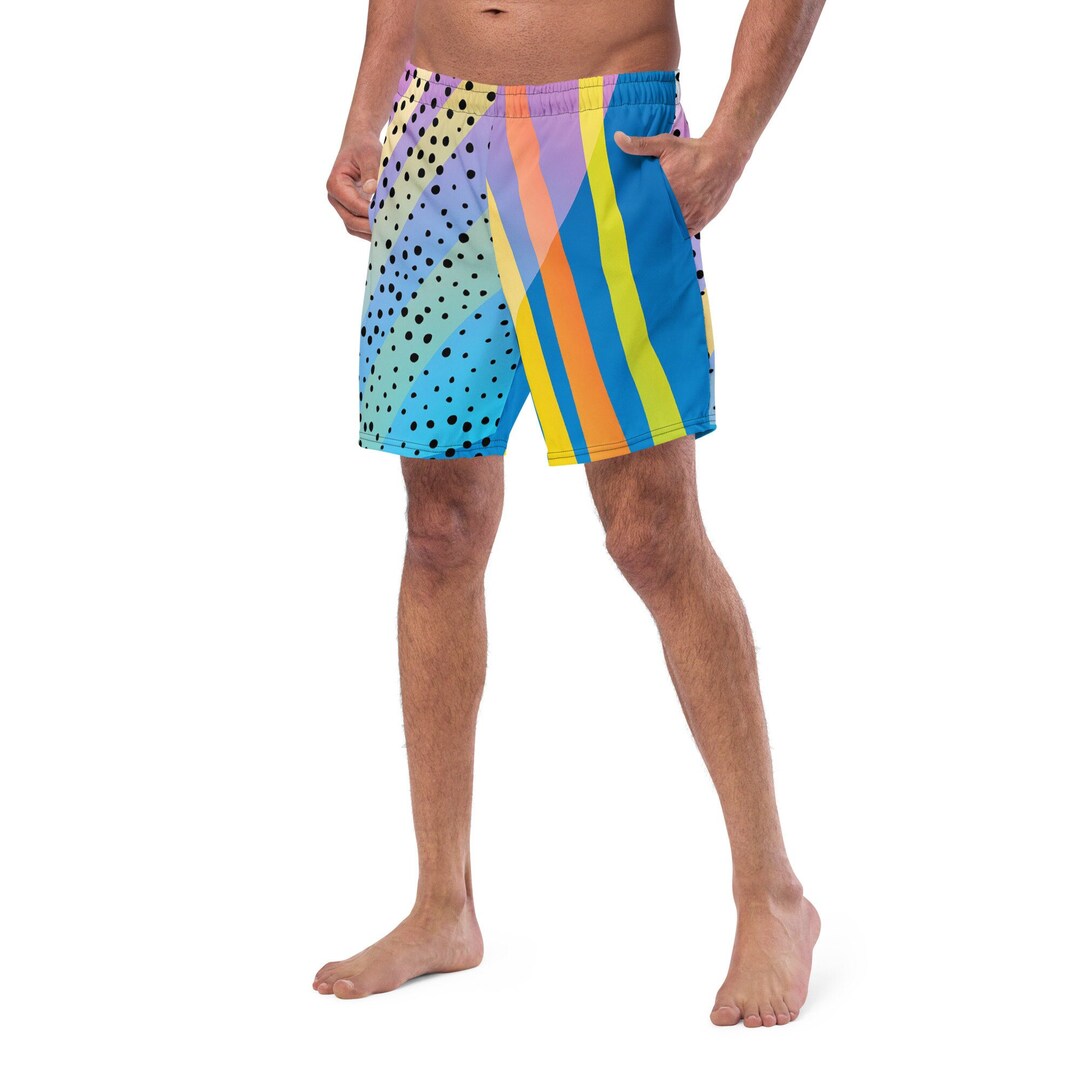 Men's Swim Trunks Urban Chic Style Cool Trunks Cool - Etsy