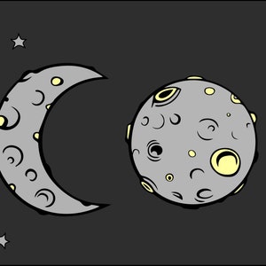Moon Svg, Full Moon Svg, Wall Print, SVG, JPEG, Cricut Image,wall Decor ...