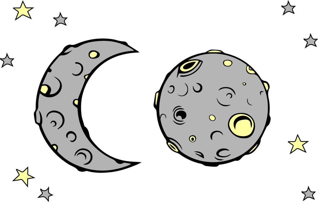 Moon Svg, Full Moon Svg, Wall Print, SVG, JPEG, Cricut Image,wall Decor ...