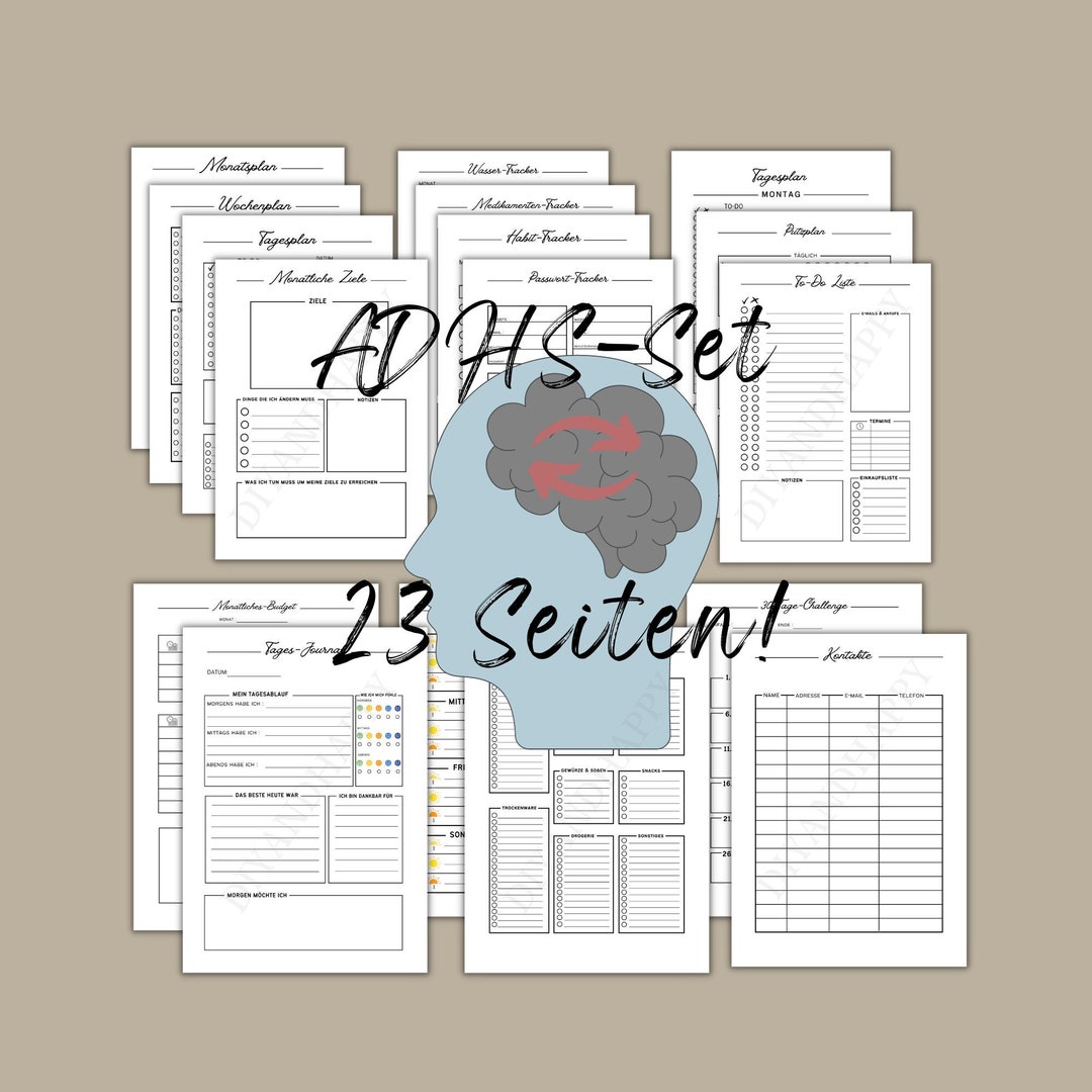 ADHD Kit to Print Out - Etsy