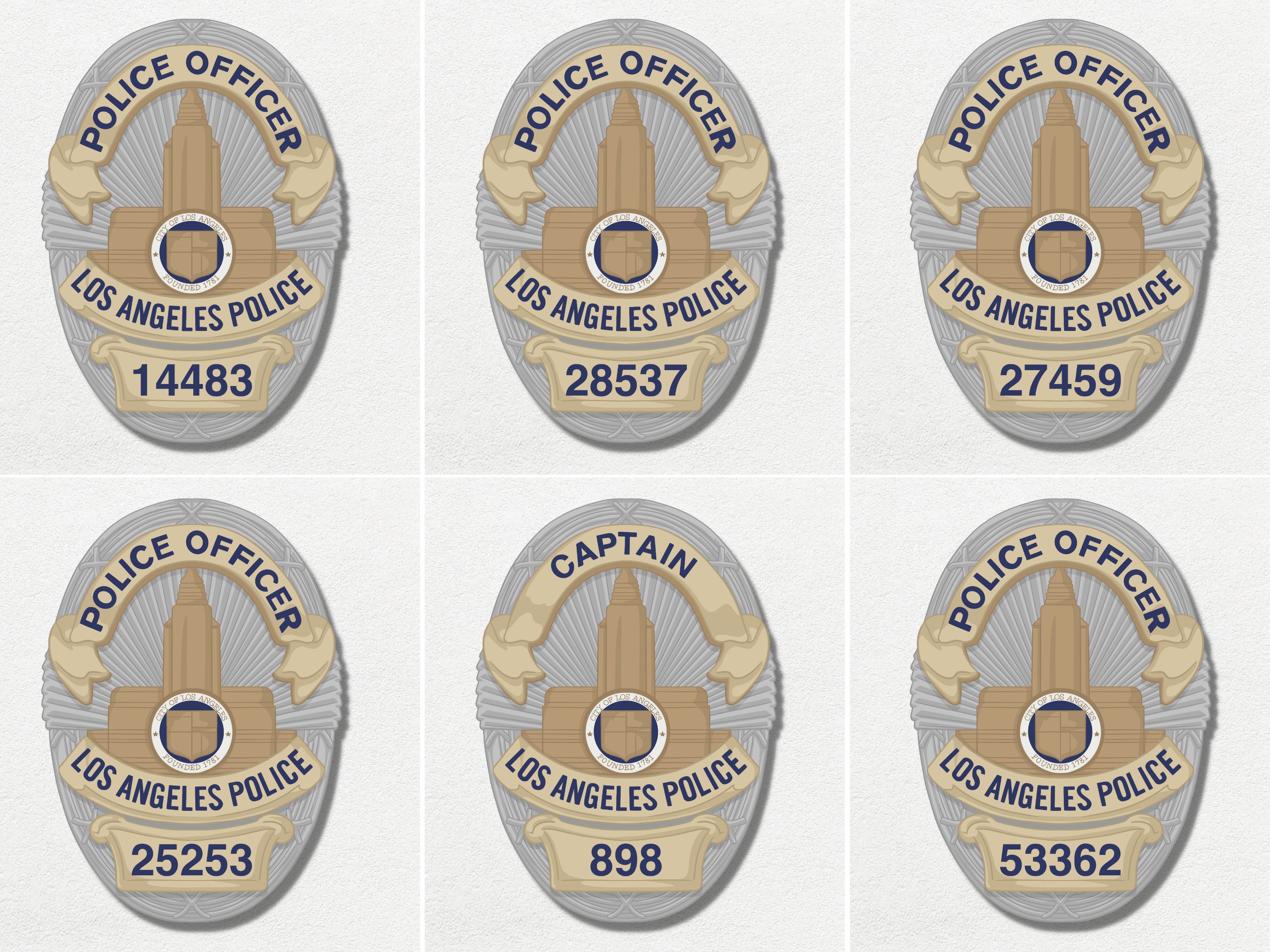 The Rookie Badge Sticker Set Digital Download the Rookie Stickers ...