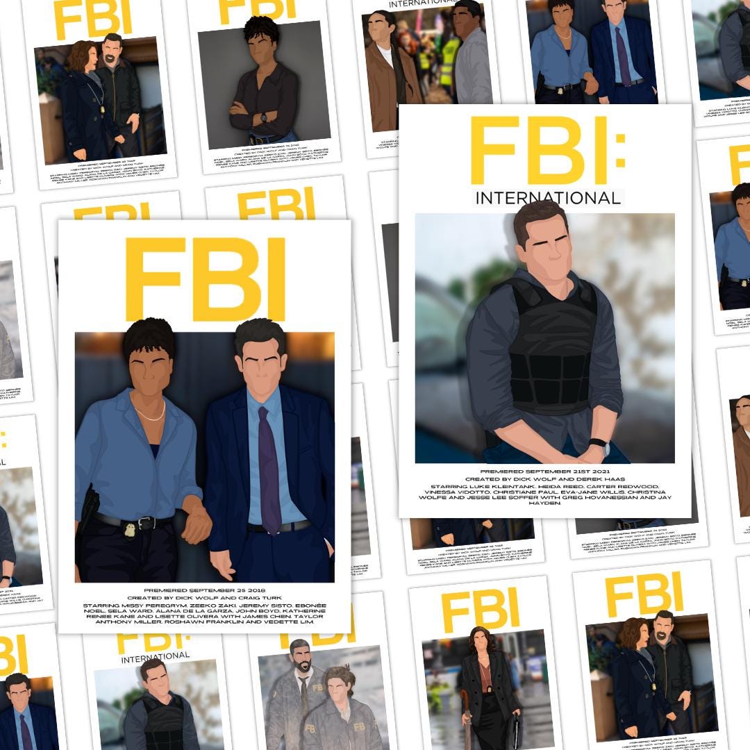 FBI Series Minimalist Poster | FBI Series Posters | Character Poster ...
