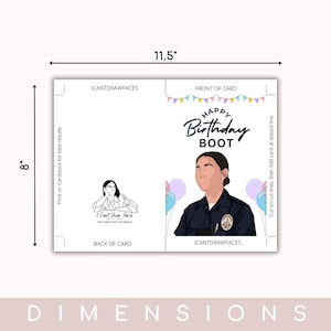 Happy Birthday Boot Printable Card | the Rookie Cards | Birthday Card ...