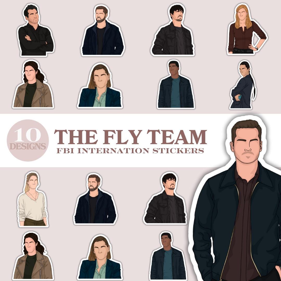 The Fly Team Digital Sticker Set | Pack of 10 | Digital Downloads | FBI ...