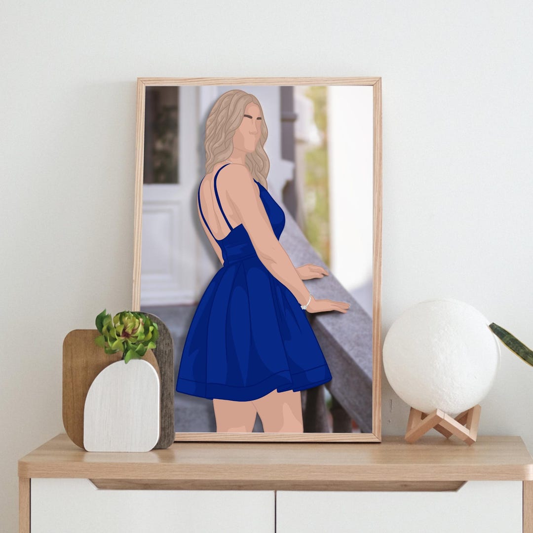 Custom Prom Faceless Portrait | Digital Portrait | Custom | Digital Art ...