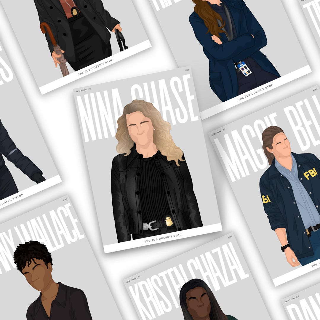 FBI Character Prints | Women of FBI Prints | 5"x7" Art Prints ...