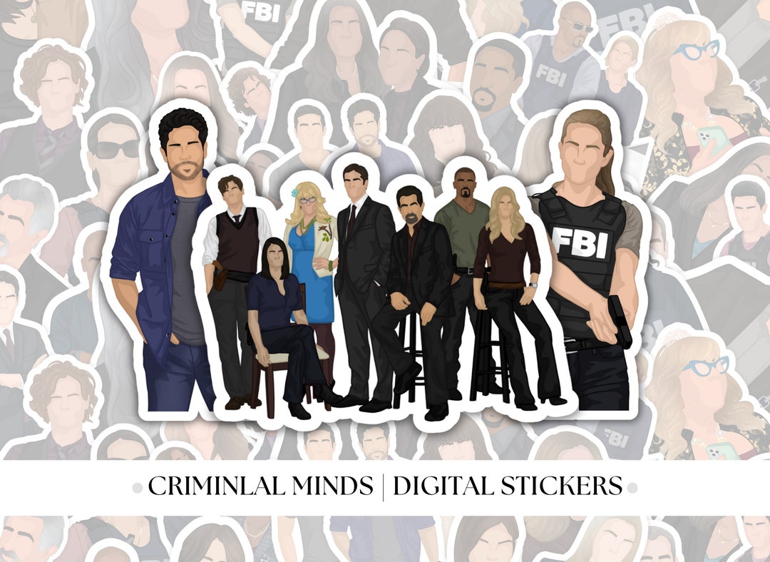 Criminal Minds Sticker Set Digital Download Criminal Minds Evolution ...