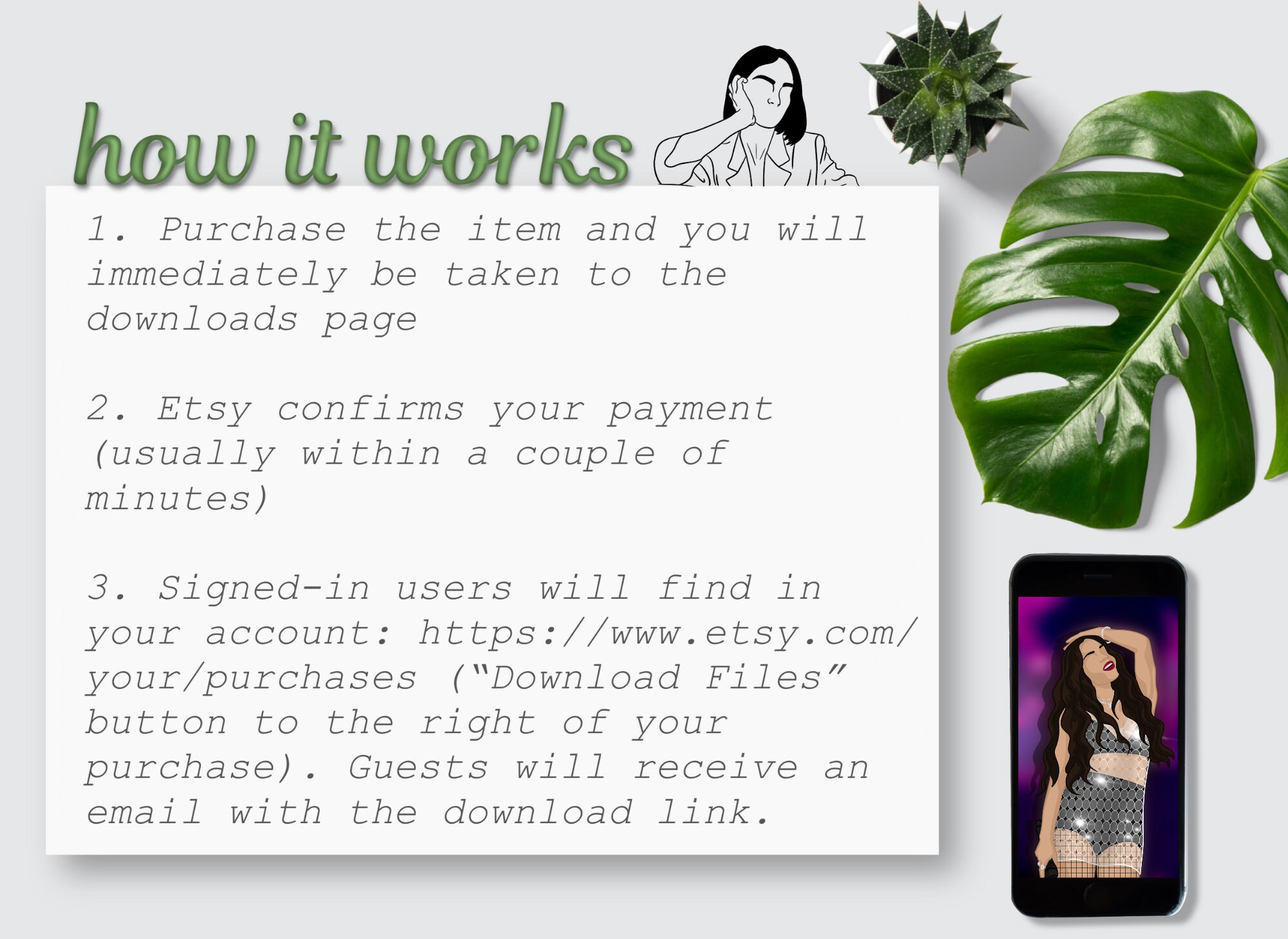 Happy Birthday Card Faceless Art Digital Download Olivia Rodrigo ...