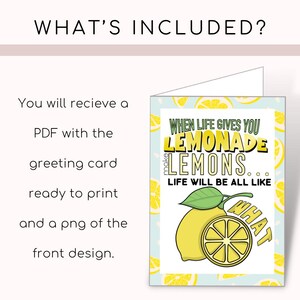 When Life Gives You Lemonade Printable Card | Modern Family Cards ...