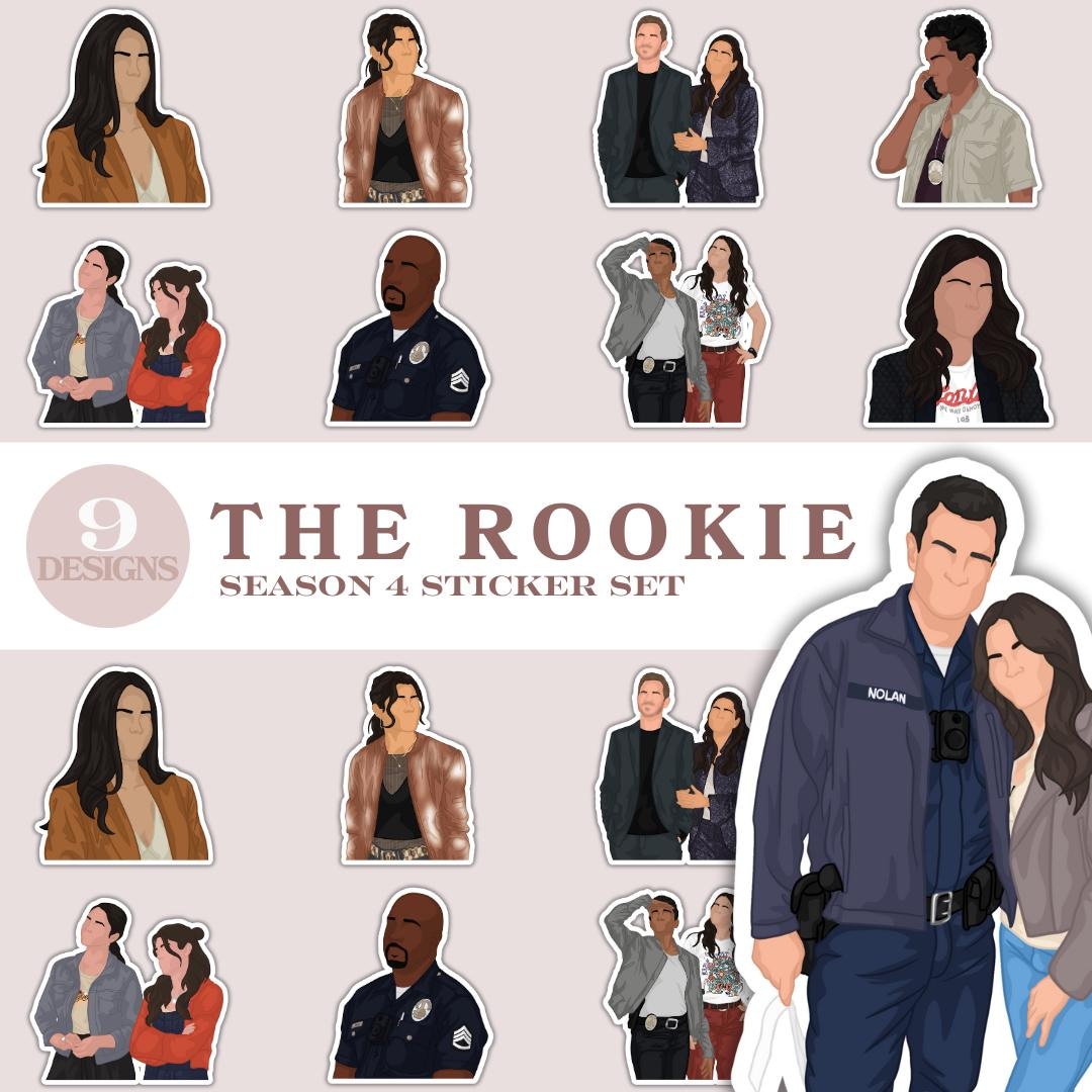 The Rookie Season 4 Digital Sticker Set | Pack of 9 | Digital Downloads ...