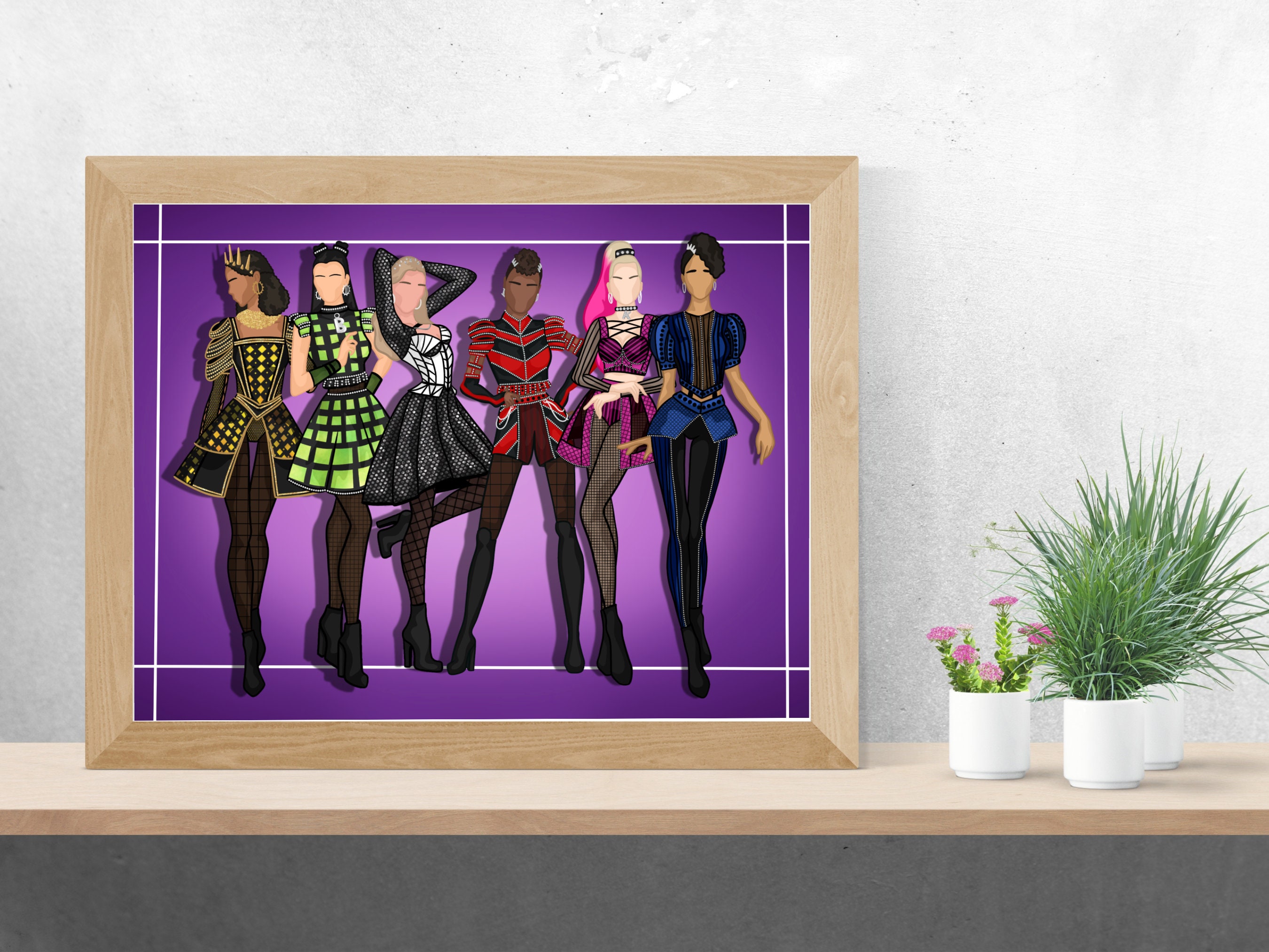 Six the Musical Poster six Poster Digital Poster Poster - Etsy