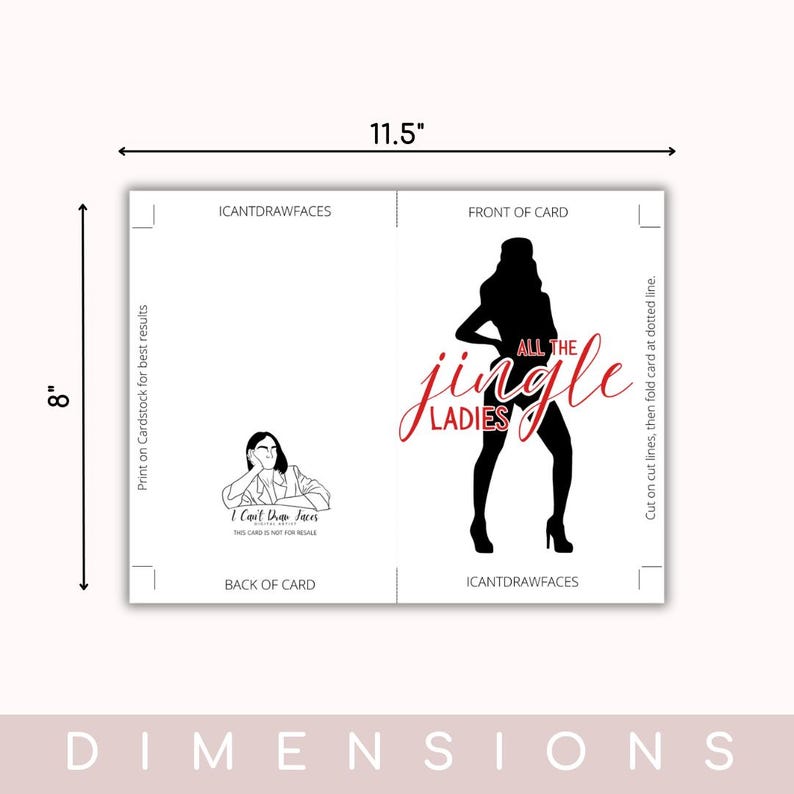 All the Jingle Ladies Printable Card | Christmas Card | Beyoncé Fanart ...