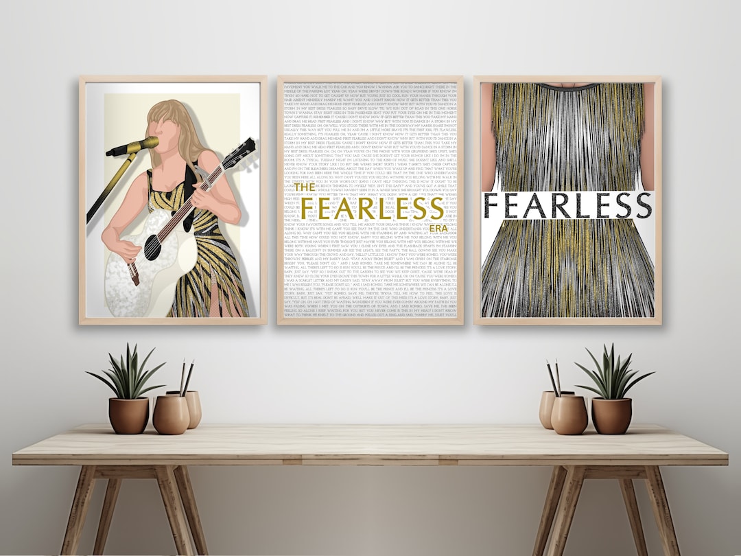 The Fearless Era Posters Taylor Swift Print Concert Prints Taylor Swift ...