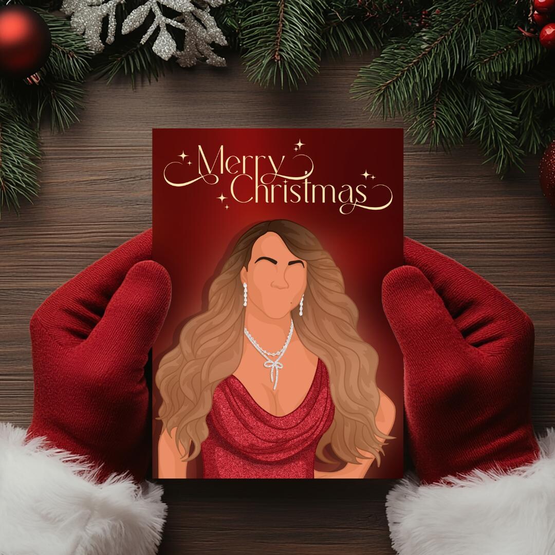 Merry Christmas Printable Card | Christmas Cards | Mariah Carey Fanart ...
