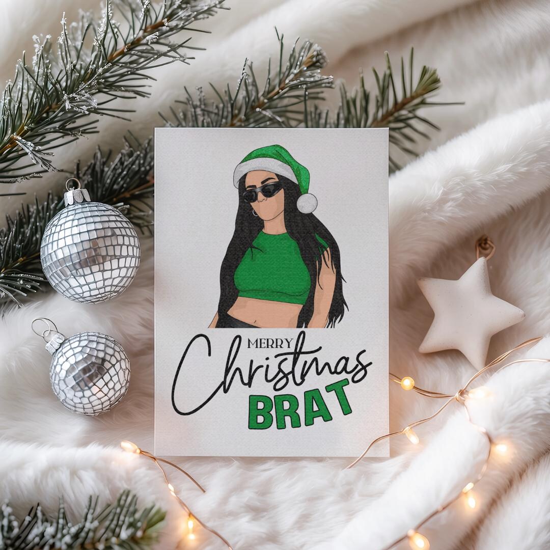 Merry Christmas Brat | Christmas Card | Pop Culture | Greeting Card ...