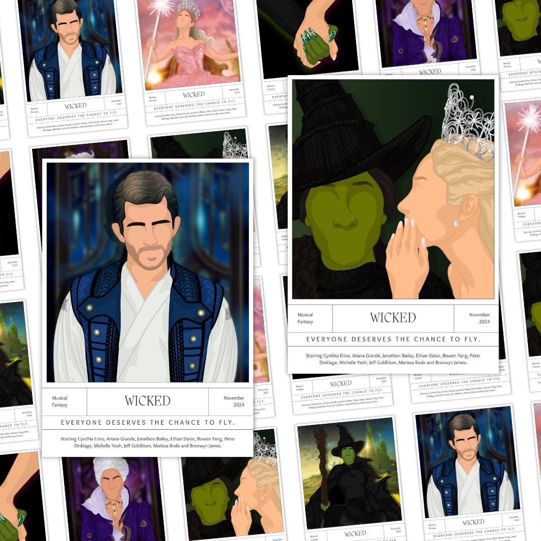 The Wicked Movie Digital Poster Collection | Wicked Posters | Character ...