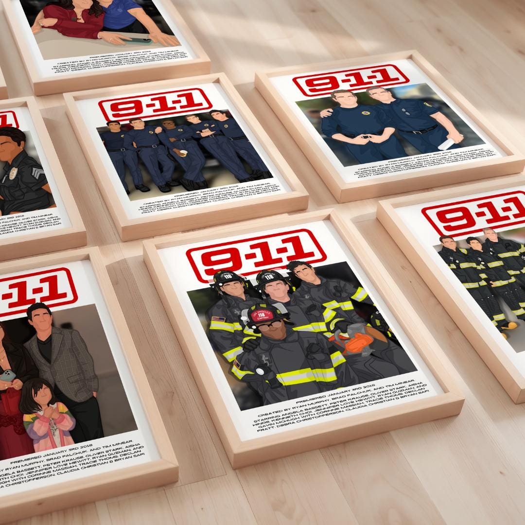 9-1-1 Series Minimalist Poster| Evan Buckley Poster | Character Poster ...