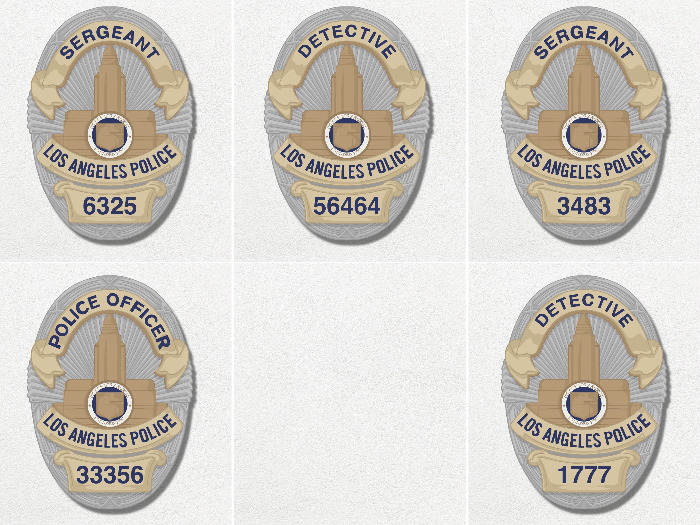 The Rookie Badge Sticker Set Digital Download the Rookie Stickers ...