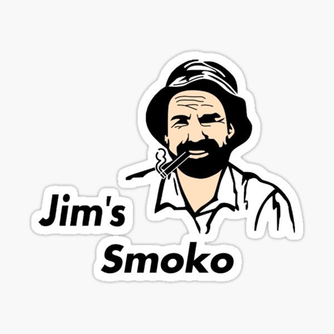 Jim's Smoko Sticker Vinyl Sticker Decal Aussie Funny Meme - Etsy