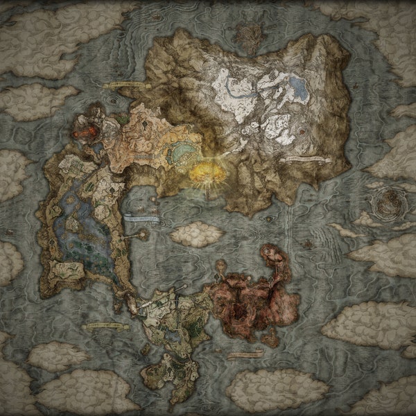 Elden Ring World Map - Etsy