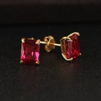 Ruby Earrings - Etsy