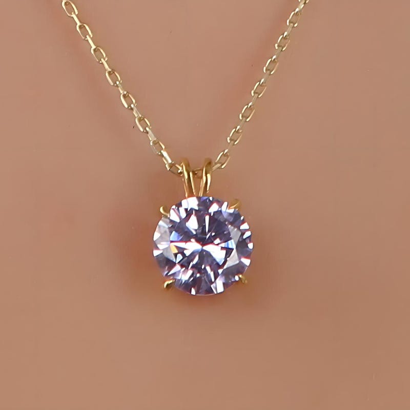 June Birthstone Necklace - Etsy