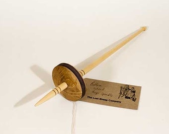 Drop Spindle With Wooden Whorl and Wool Kit - Etsy UK