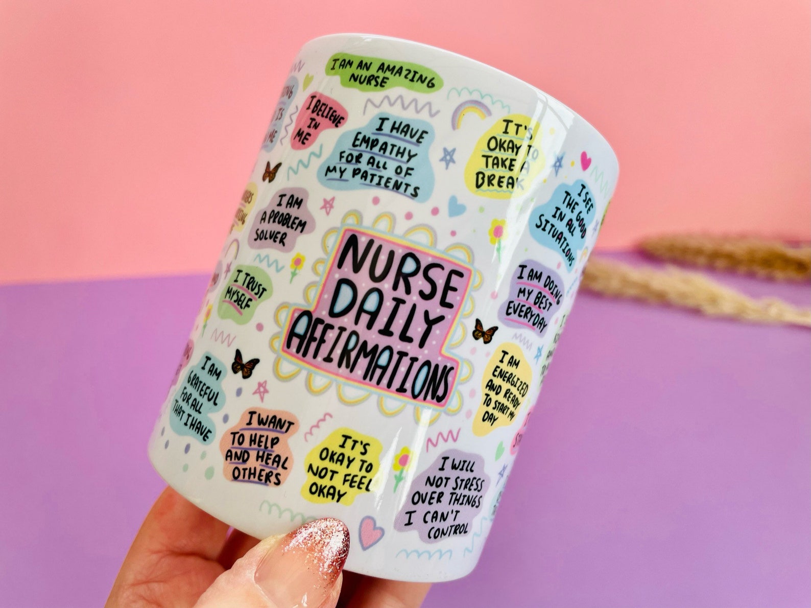 Nurse Affirmation Mug - Positive Affirmation Mug - NHS Secret Santa ...