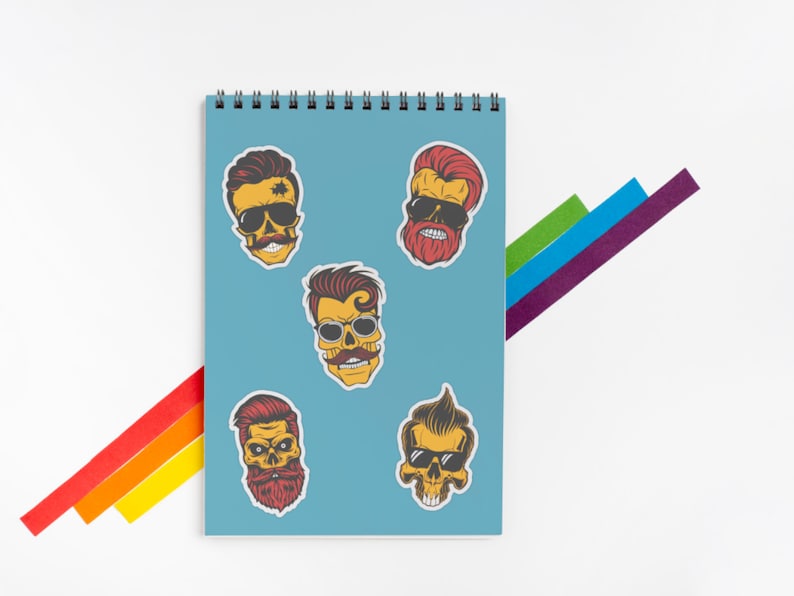 Set of Vector Skulls | 18 Designs | SVG EPS DXF Cut File Design ...