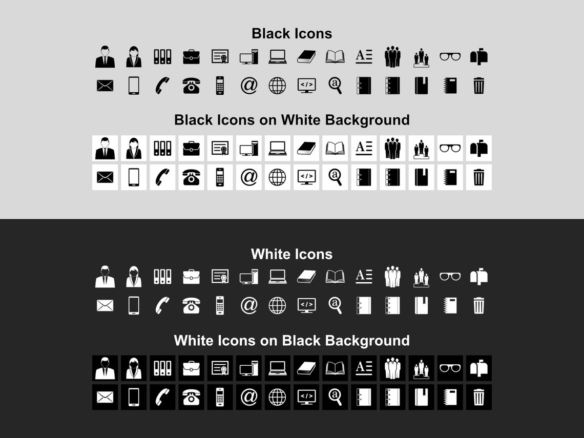 Set of 167 Icons Digital File Vector Silhouette Cutout - Etsy
