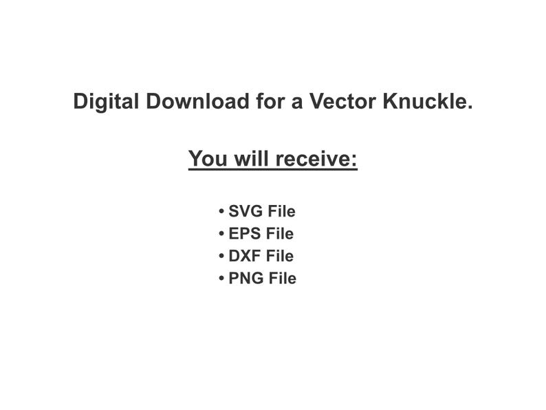 Vector Knuckle Svg Eps Dxf Cut File Design Digital File Vector Art