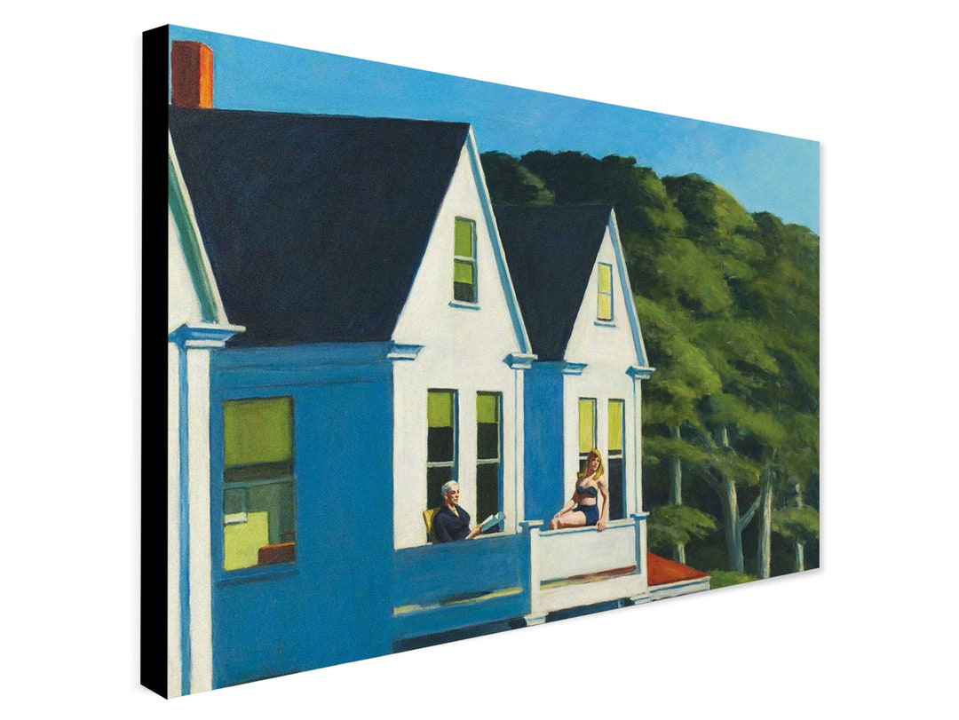 Second Story Sunlight - Wall Art by Edward Hopper 1960 - Wrapped Framed ...