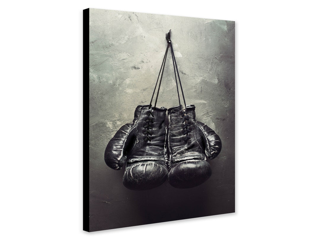 Boxing Gloves - Vintage - Wrapped Frame Canvas - Rolled Canvas - Photo ...