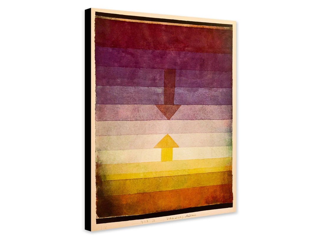 Separation in the Evening Wall Art by Paul Klee 1922 - Wrapped Framed ...