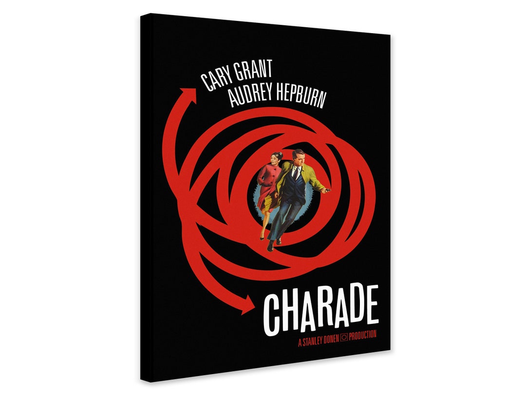 Charade Movie - Cary Grant - Audrey Hepburn - Film Wall Art - Wrapped ...